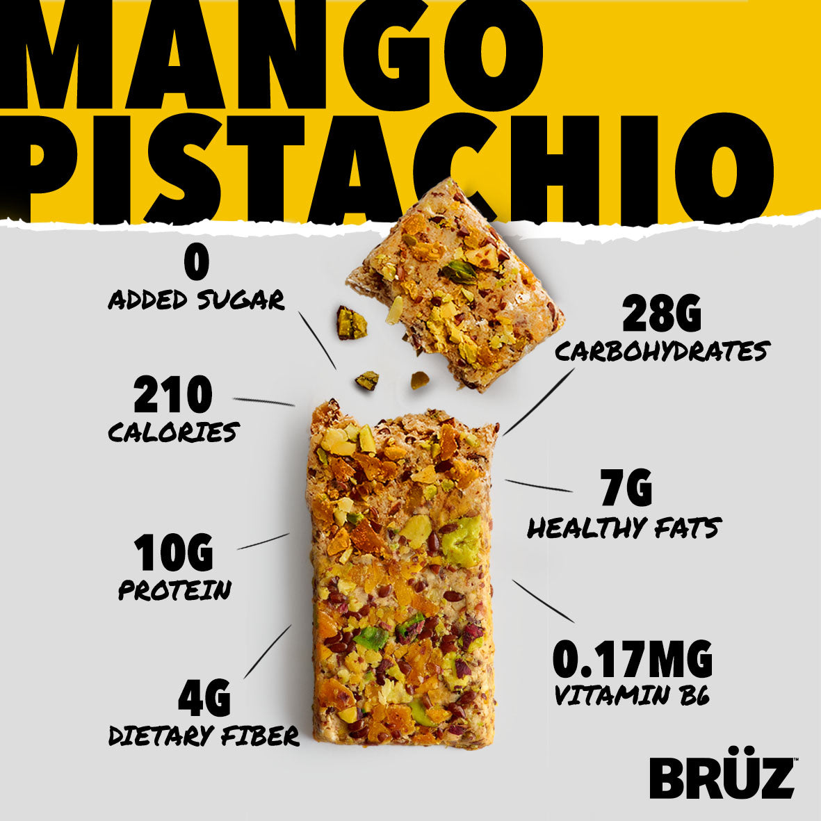 MANGO PISTACHIO (12 Bars) – BRÜZ